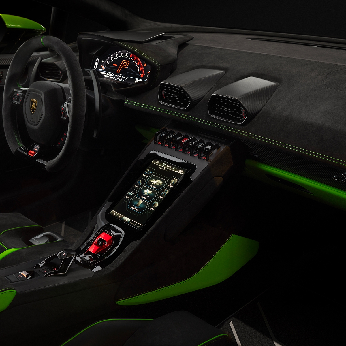 inside a lambo